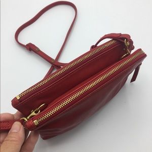 Steven Alan Bags | Steven Alan Red Leather Crossbody Bag | Poshmark